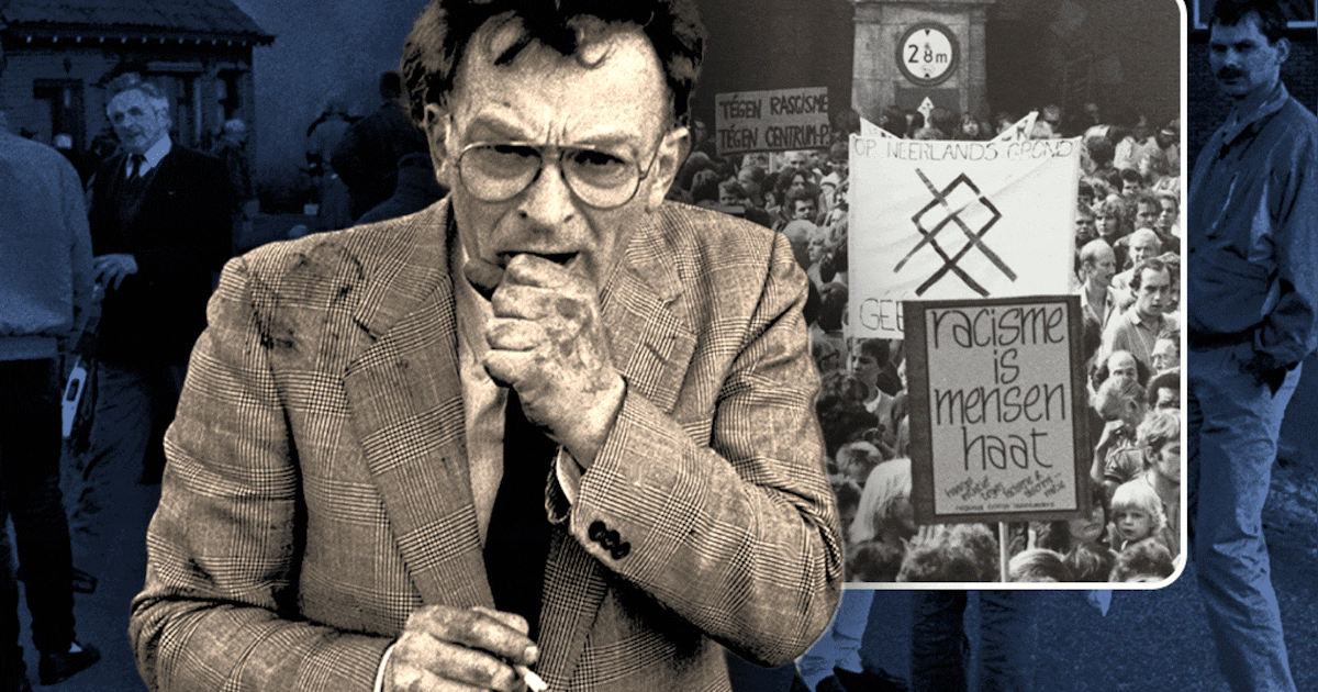 Bijeenkomst met Hans Janmaat 40 jaar geleden ontaardt in chaos ...