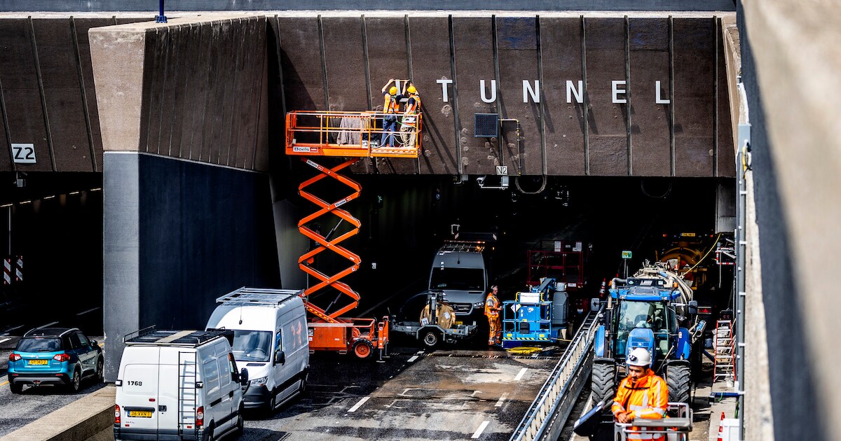 Overlast in Kiltunnel helemaal voorbij; alle rijstroken beschikbaar en geen snelheidsbeperking ...