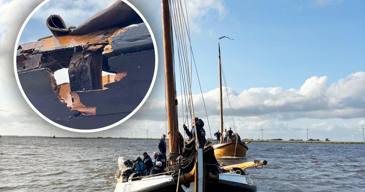 Historisch schip door aanvaring maanden uit de vaart: ‘Bemanning was ...