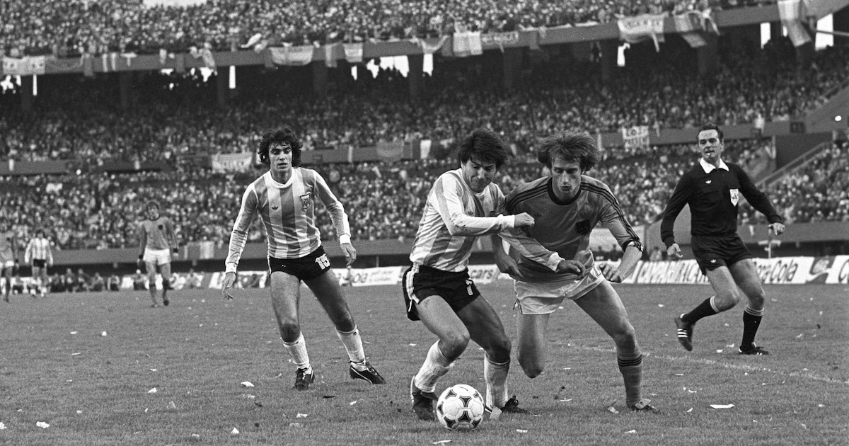 Luis Galván, die in 1978 met Argentinië wereldkampioen werd, op 77 ...
