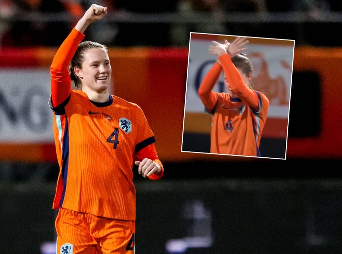 Avond vol emoties voor Veerle Buurman (18) bij Oranje Leeuwinnen, die ...