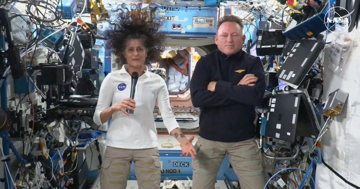 Gestrande astronauten geven persconferentie vanuit ISS: ‘Onzekere ...