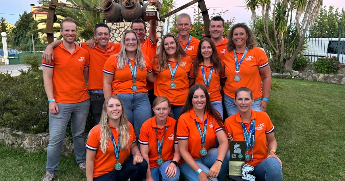 Damesploeg met Woudrichemse Mandy Swart tweede op WK Dobbervissen ...