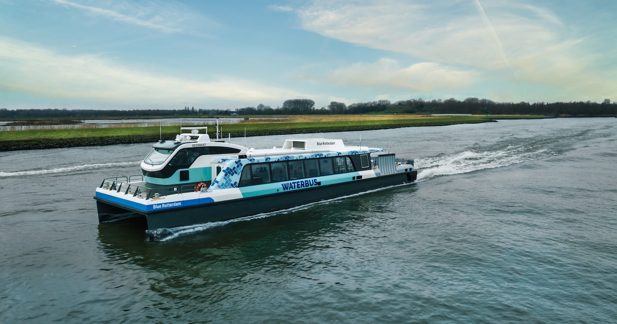 Dit zijn ze dan: de langverwachte elektrische nieuwe waterbussen ...