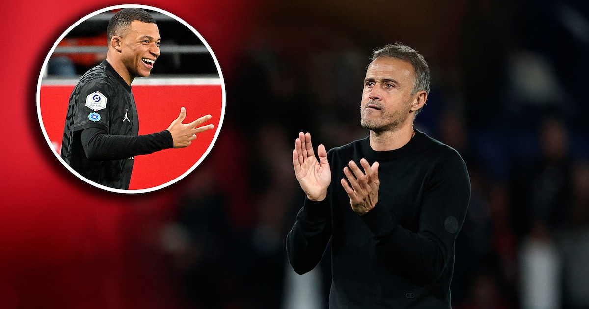 Kylian Mbappé maakt met hattrick geen indruk op PSG-coach Luis Enrique ...