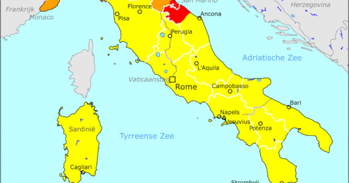 Reisadvies naar Noord-Italië aangepast: code rood | Binnenland | AD.nl