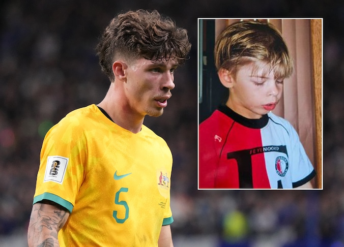 Australiër (22) die als kind al rondliep in een Feyenoord-shirt tekent ...
