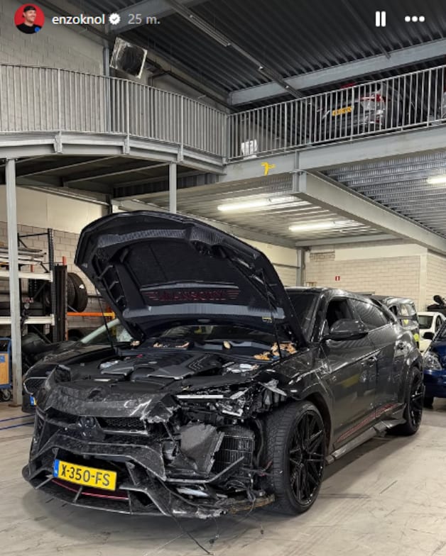 Enzo Knols vriendin Myron Koops krijgt auto-ongeluk tijdens laat ritje ...