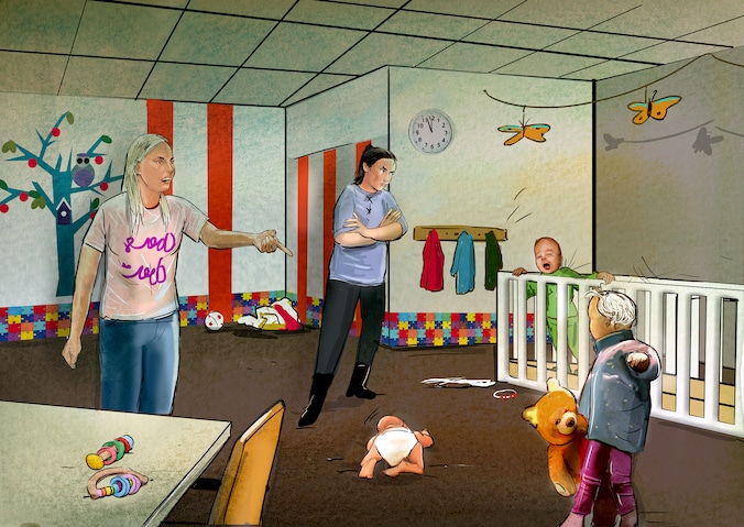 Onthutsend beeld komt boven na nieuws dat opvang moet sluiten: 'Baby's ...