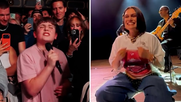 Jessie J geeft 12-jarige fan tijdens show de microfoon, dan blaast hij ...