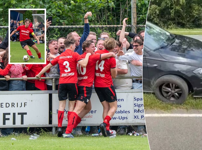 Aron (23) rijdt twee banden lek voor finale en is daarna zijn auto ...