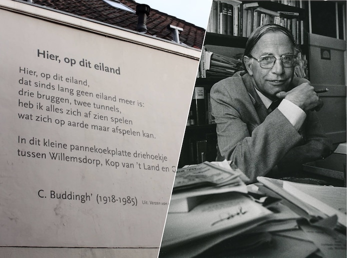 Kees Buddingh’ is verdwenen van het Buddingh’plein: ‘Wie dit heeft ...