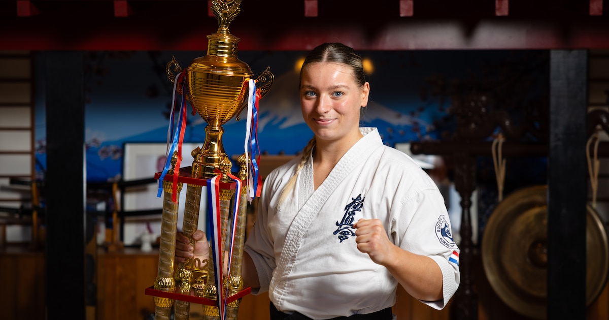 Wereldkampioene kyokushin karate Ruby (20) met blauwe plekken naar ...