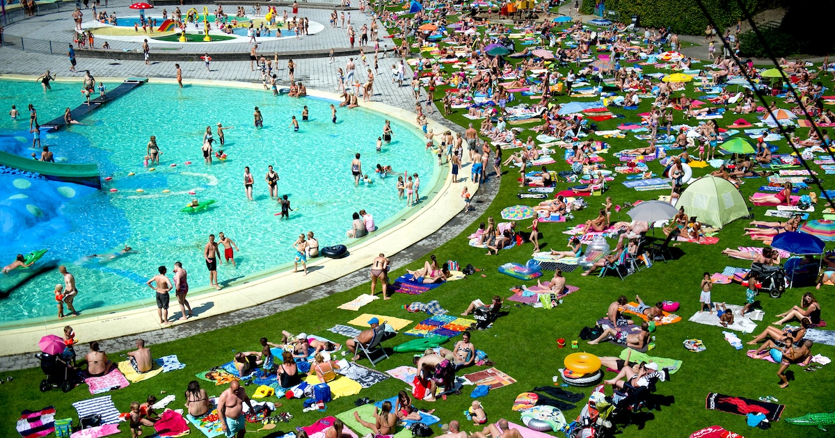 Kwik steeg tot 20 graden afgelopen tijd, maar het Bosbad in Amersfoort ...