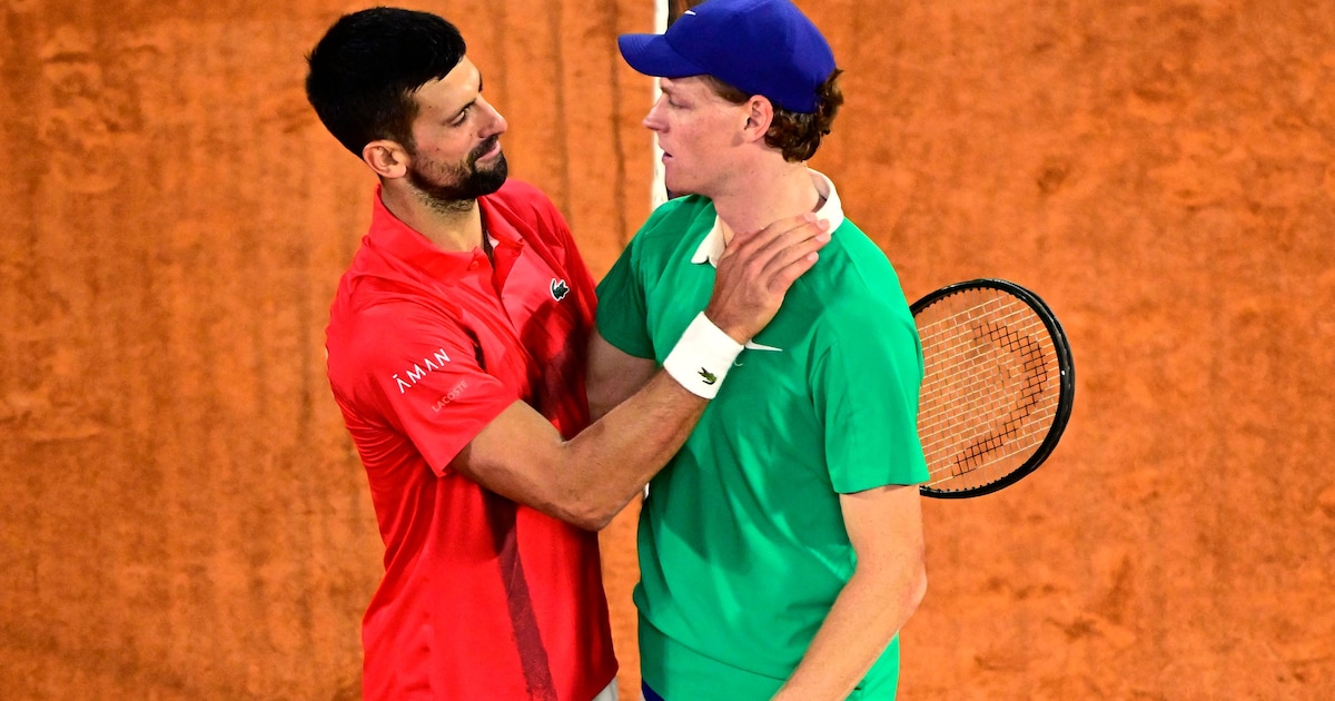 Oerdegelijke Jannik Sinner plaatst zich ten koste van Novak Djokovic ...