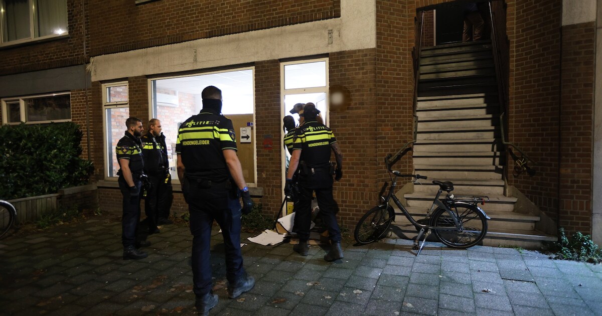 Politie zoekt met hond naar dader van inbraak in avondwinkel in Den ...