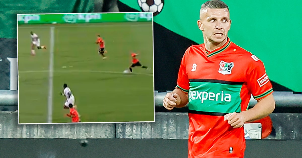 Bryan Linssen maakt wereldgoal voor NEC: ‘Keeper verwacht niet dat je ...