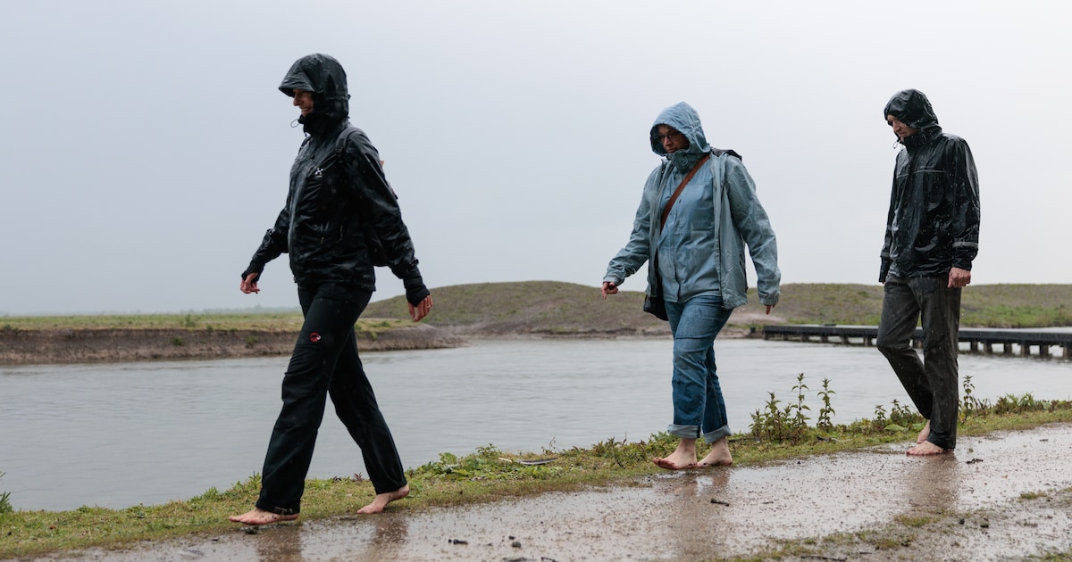 Op blote voeten en met stromende regen de natuur in: ‘Soms moet je uit ...