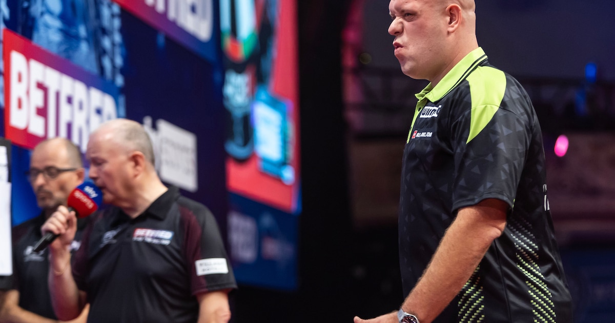 Zinderende partij wordt ondergang voor Michael van Gerwen op World ...
