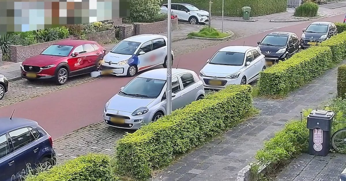 Uitzendbureau overrompeld door filmpje van medewerker die op auto klapt ...