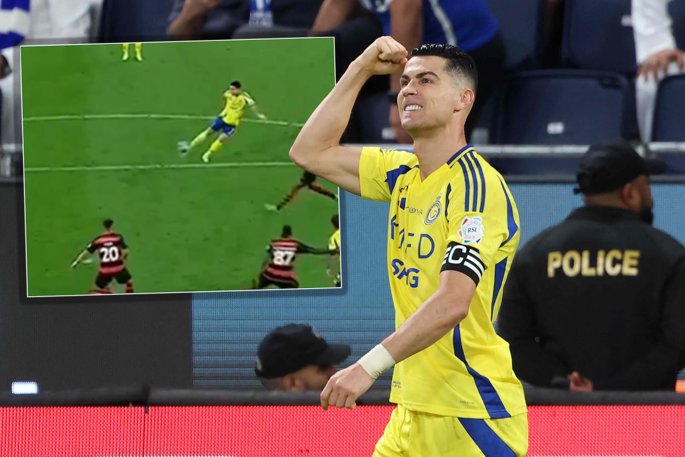 Een van de mooiste treffers uit zijn carrière? Cristiano Ronaldo (40) maakt wereldgoal in Saoedi ...