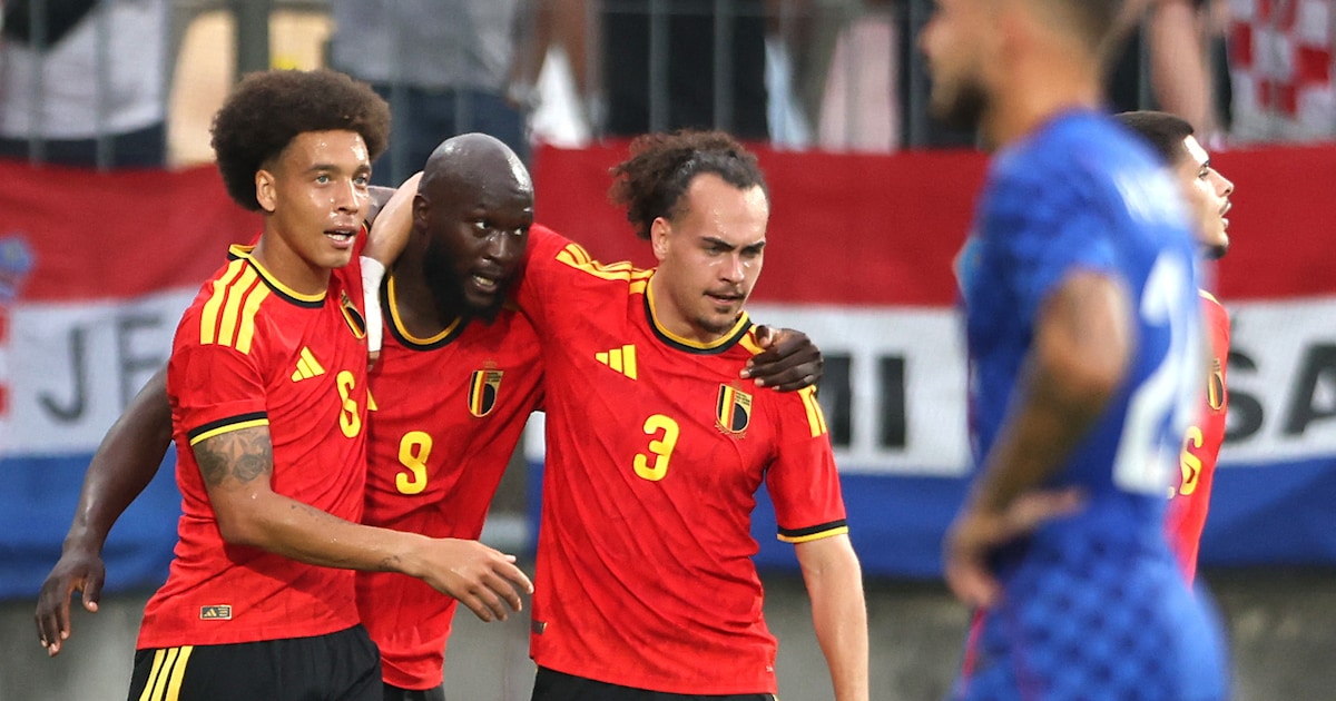 België tankt vertrouwen met oefenzege in Kroatië, Romelu Lukaku maakt ...
