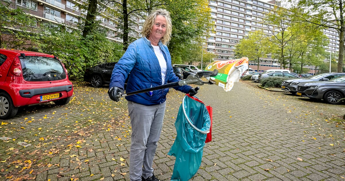 Fransina houdt de Valeriusbuurt schoon, en dat is nodig: ‘Hier worden ...