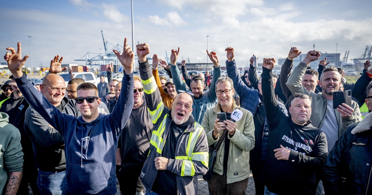 Sjorders weer aan het werk in haven na staking, vakbond noemt loonbod ...