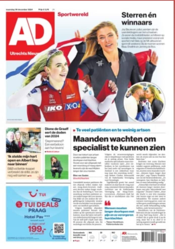 AD Amersfoortse Courant en AD Utrechts Nieuwsblad mogelijk later ...