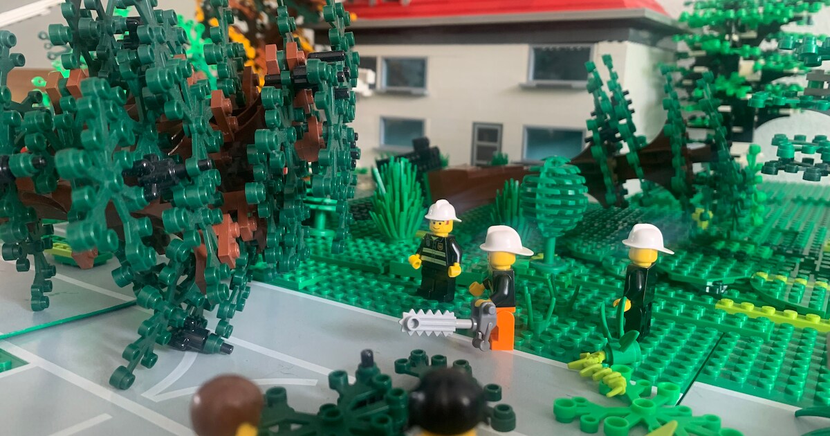 Brandweerman bouwt storm die over Leersum trok na met Lego: ‘Dit ...