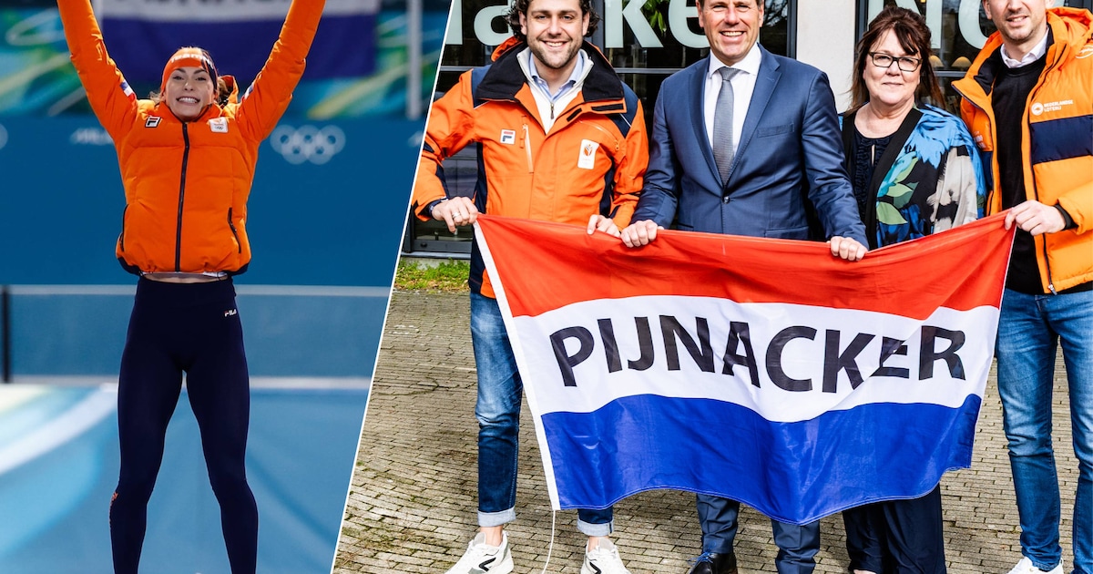 Achter Jutta en Femke, overal was vlag met ‘Pijnacker’ te zien op de ...