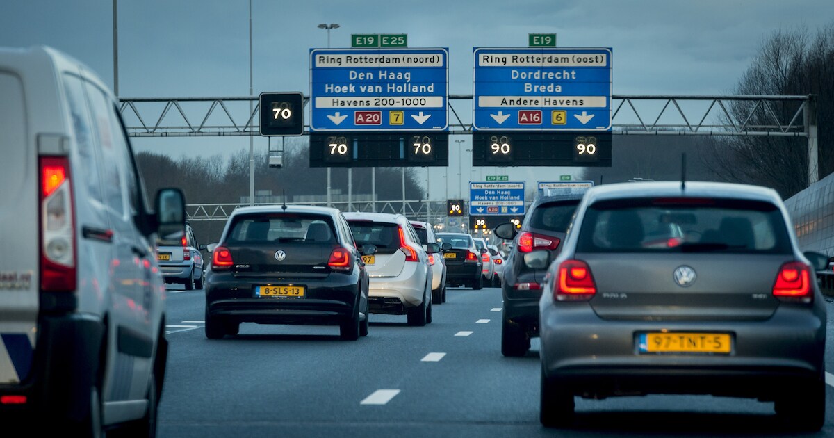 Automobilisten opgelet: de A20 richting Hoek van Holland voor drie nachten afgesloten ...