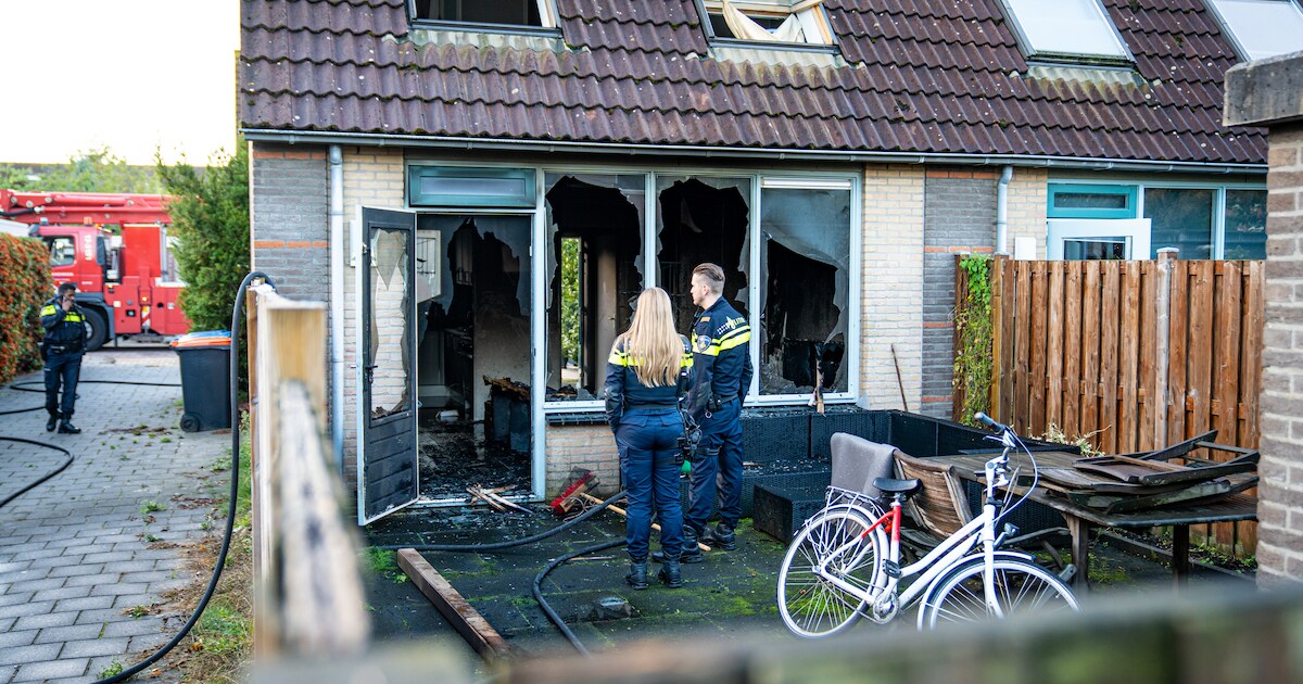 Veel schade na forse brand in woning in Poortugaal, bewoonster aangehouden voor brandstichting ...