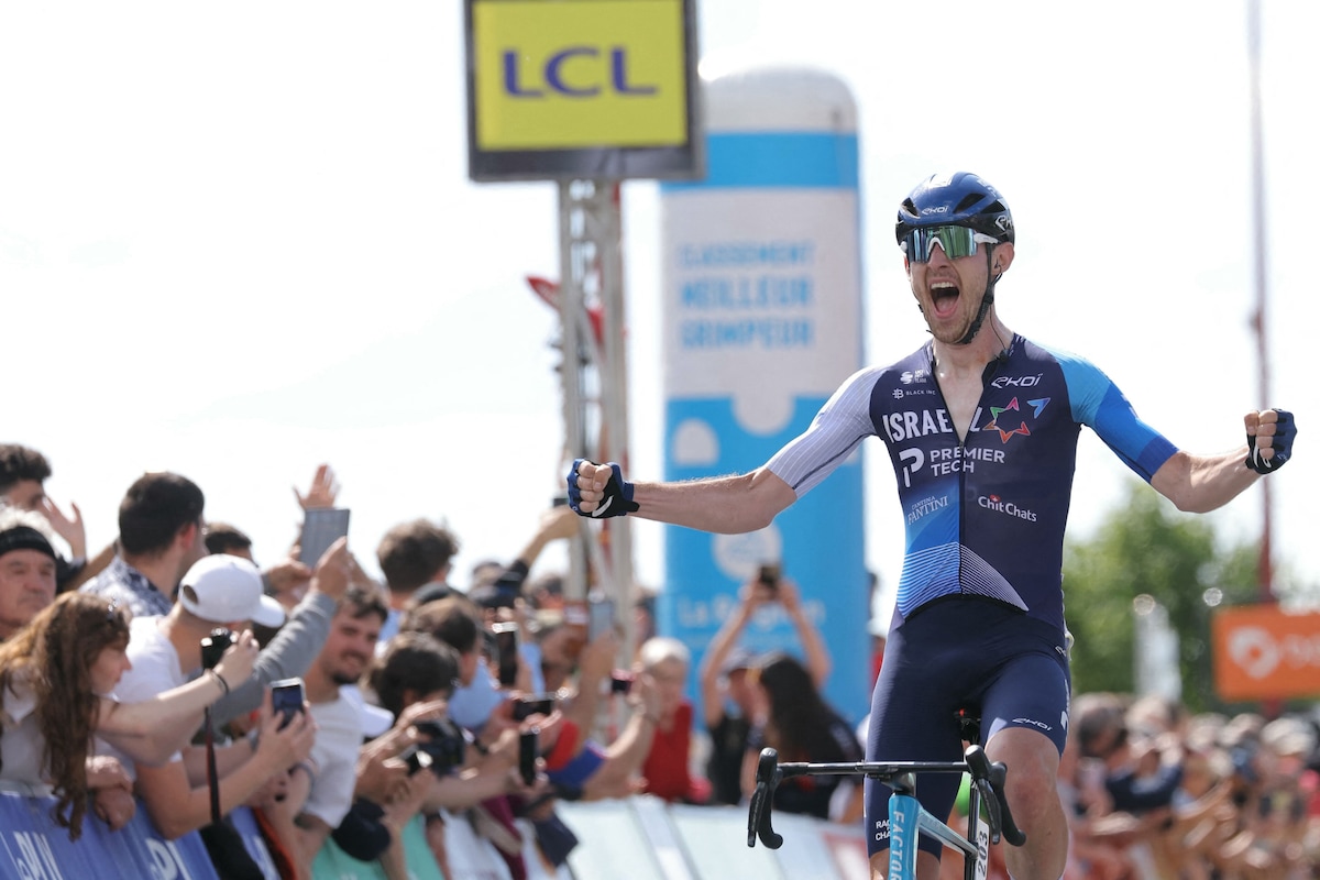 Derek Gee wint derde etappe en pakt leiderstrui in Dauphiné met ...