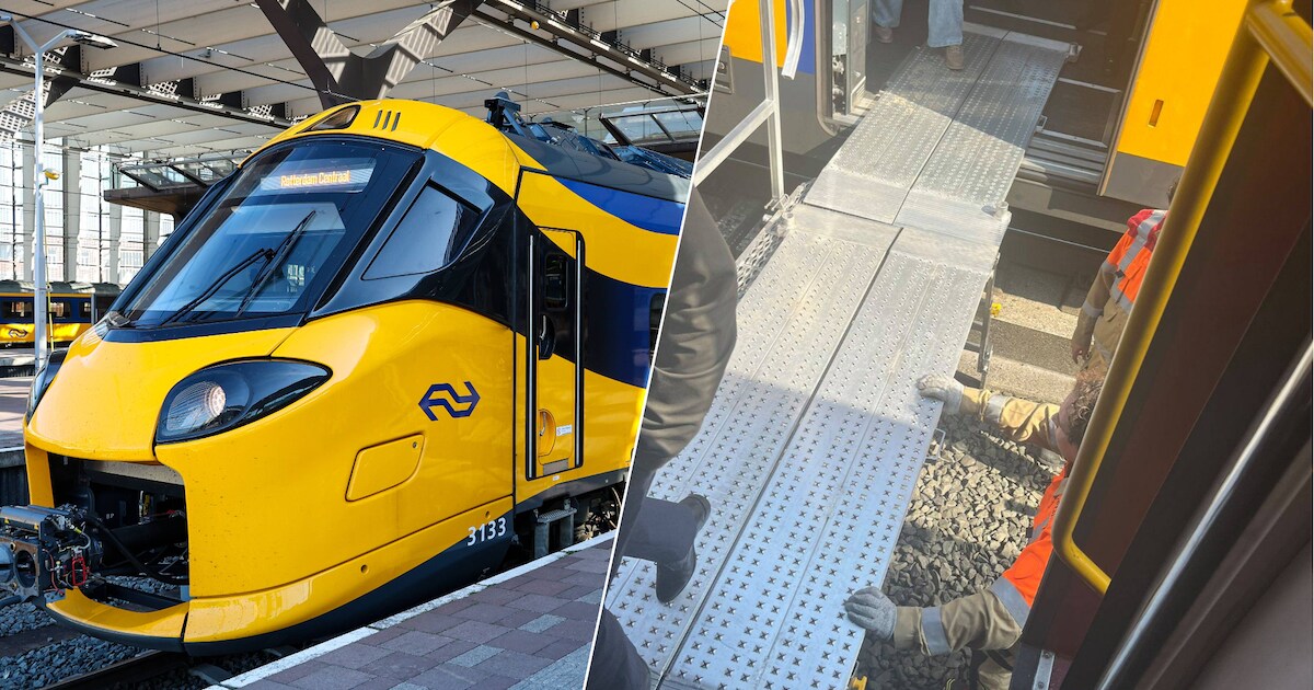Trein valt midden in weiland stil: reizigers zitten ruim een uur vast ...