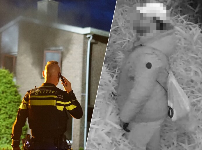 Man die huis van wethouder in brand stak vol in beeld: vuur werd binnen ...