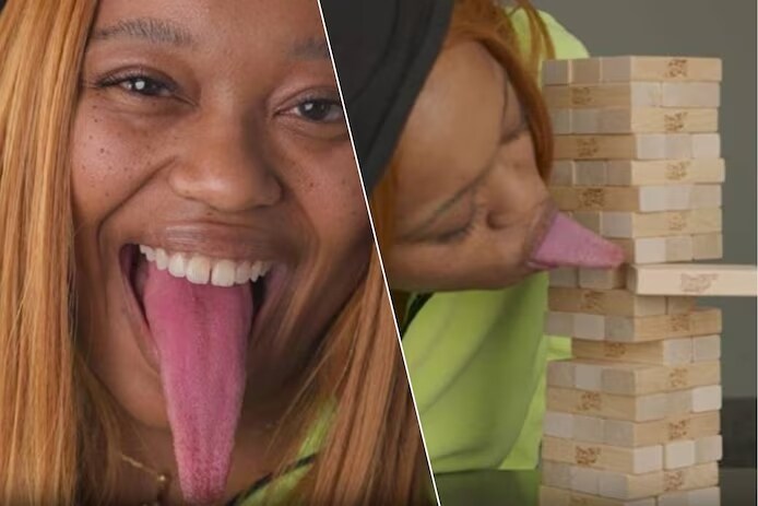 Chanel heeft langste vrouwentong ter wereld: ‘Heerlijk als mensen zich kapotschrikken’ | Bizar ...