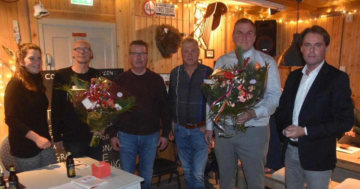 IJsclub De Noorman uit Goudswaard feliciteert twee jubilarissen voor ...