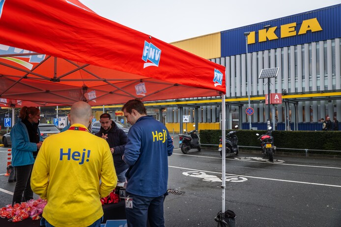 Staking op komst bij Ikea Delft, ruim 50 medewerkers leggen werk neer: ‘Misschien moet winkel ...