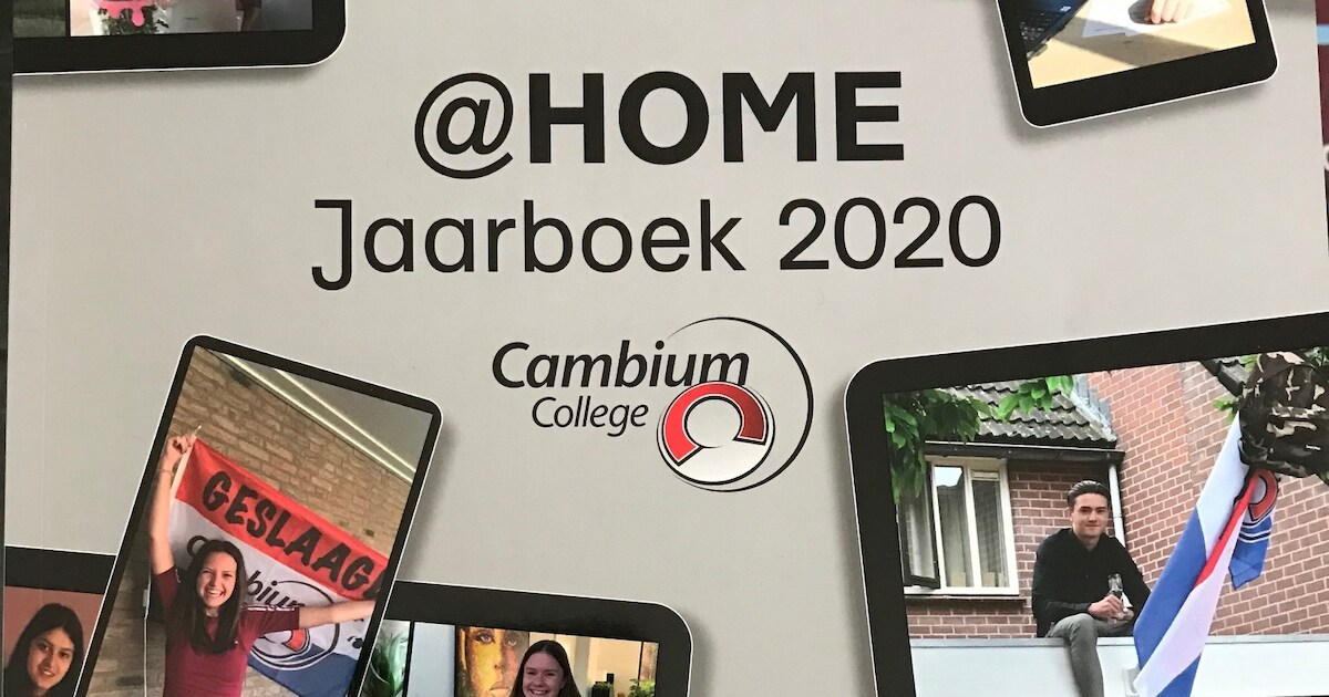 Uniek jaarboek Cambium: geen schoolfoto's maar ‘thuisselfies’ | Regio ...