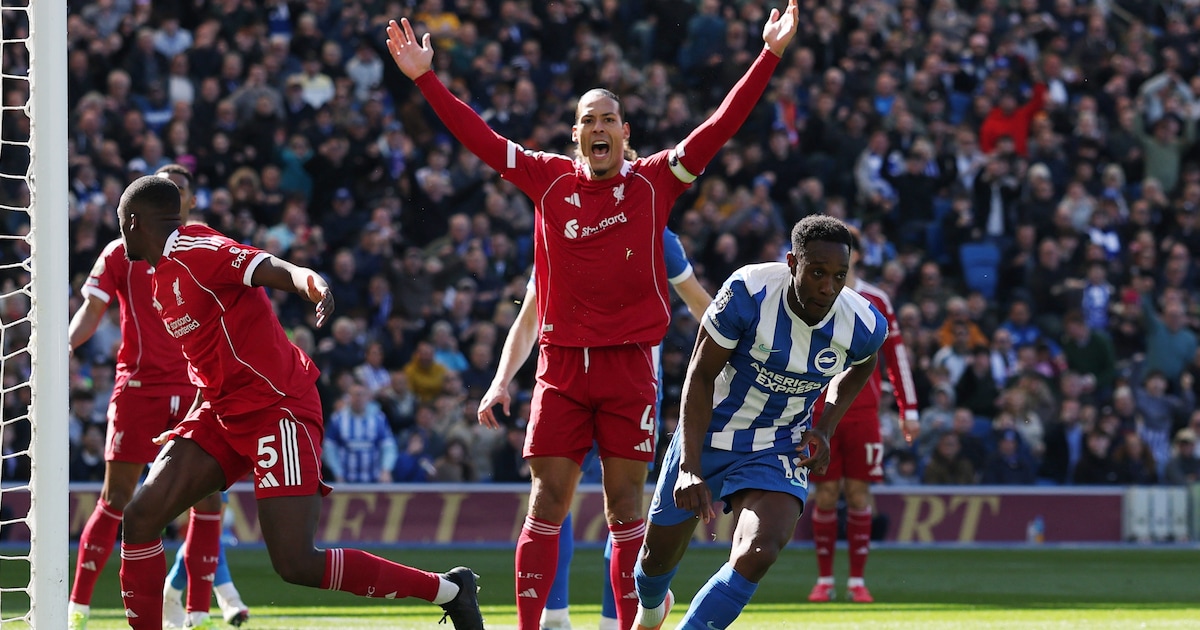 Slap Liverpool lijdt terechte nederlaag bij Brighton en moet vrezen ...
