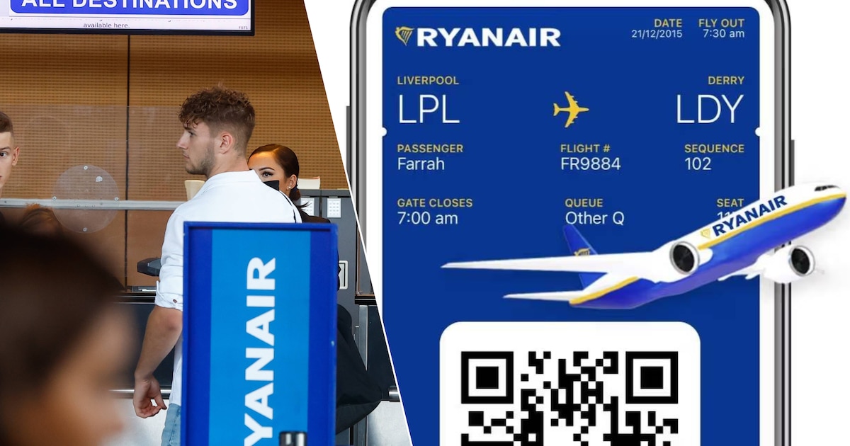 Vliegen met Ryanair vanaf woensdag alleen mogelijk met ticket in app ...